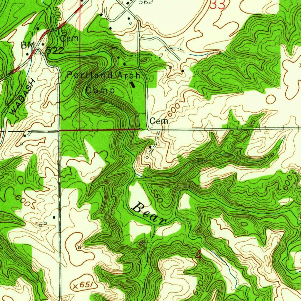 Stone Bluff, IN (1958, 24000-Scale) Map by United States Geological ...