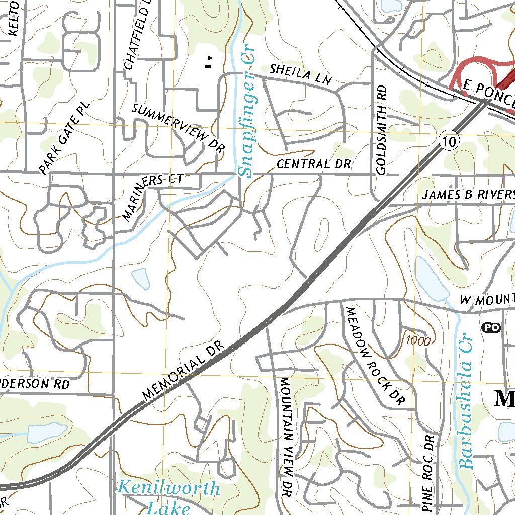 Stone Mountain, GA (2020, 24000-Scale) Map by United States Geological ...