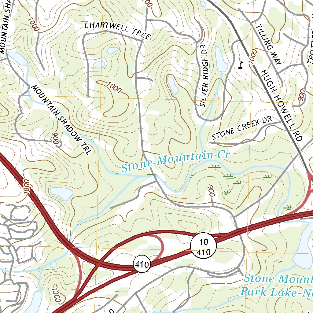 Stone Mountain, GA (2020, 24000-Scale) Map by United States Geological ...