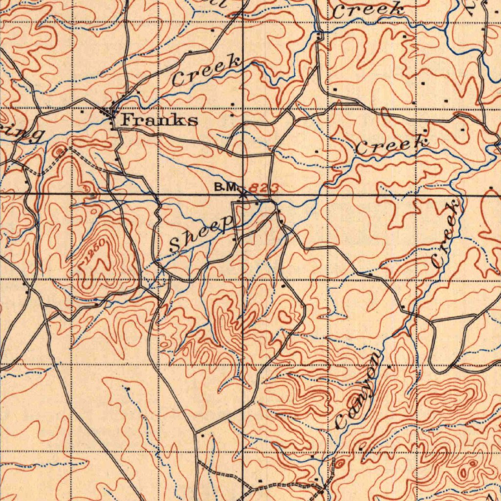 Stonewall, OK (1901, 125000-Scale) Map by United States Geological ...