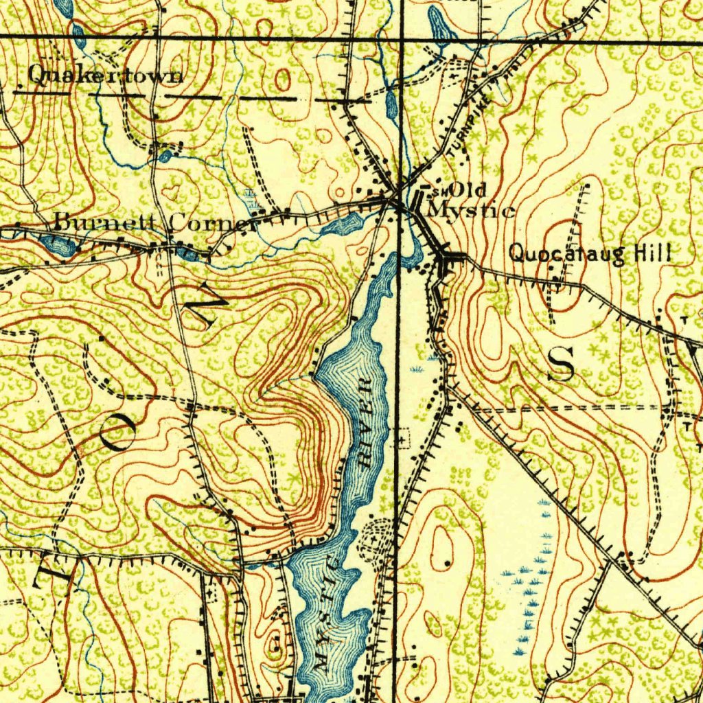 Stonington, CT-RI-NY (1921, 62500-Scale) Map by United States ...