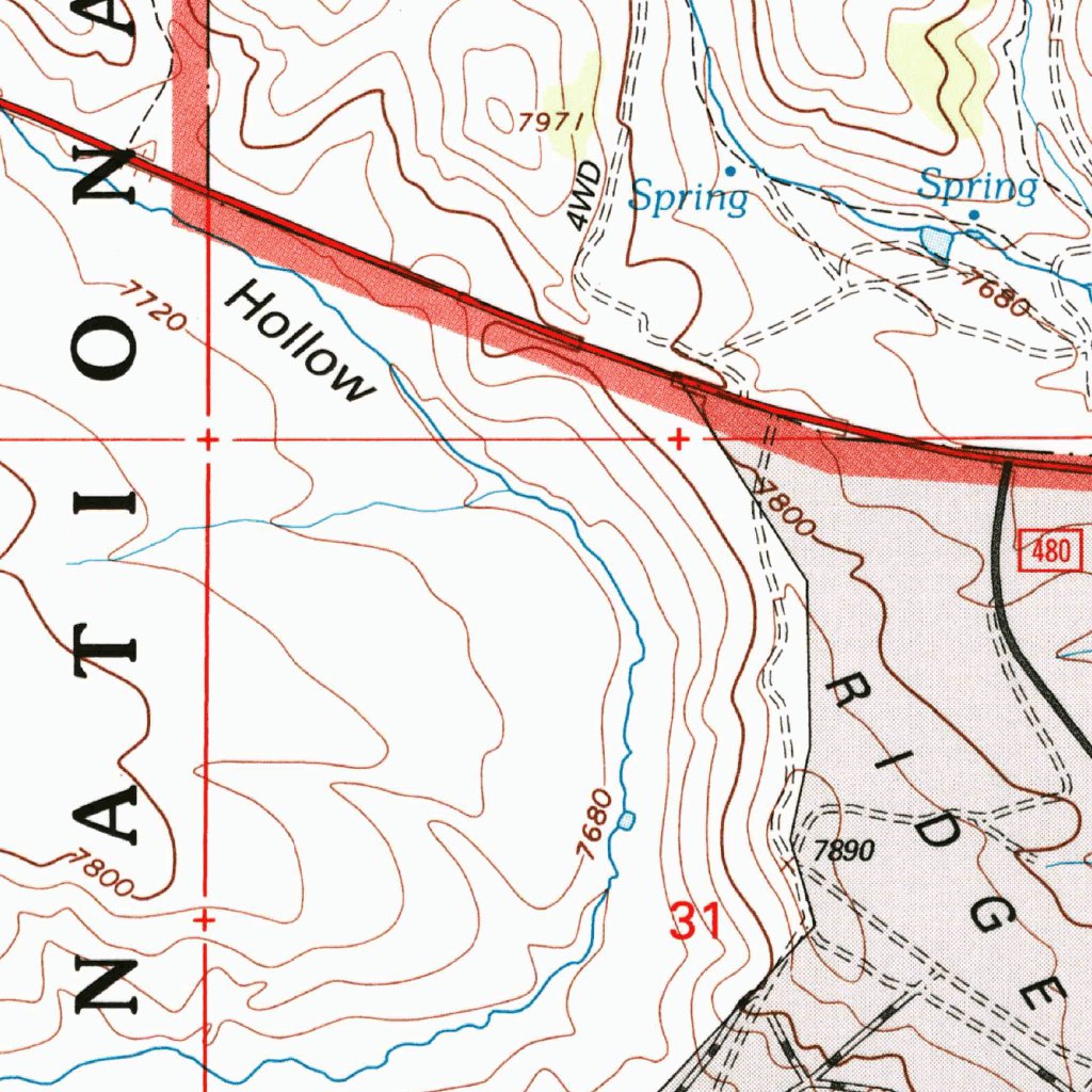 Strawberry Reservoir NE, UT (1998, 24000-Scale) Map by United States ...