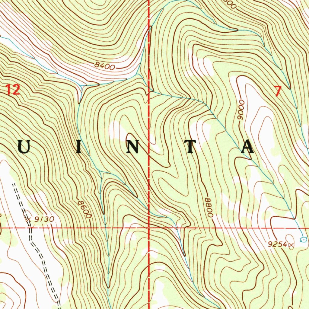 Strawberry Reservoir SE, UT (1996, 24000-Scale) Map by United States ...