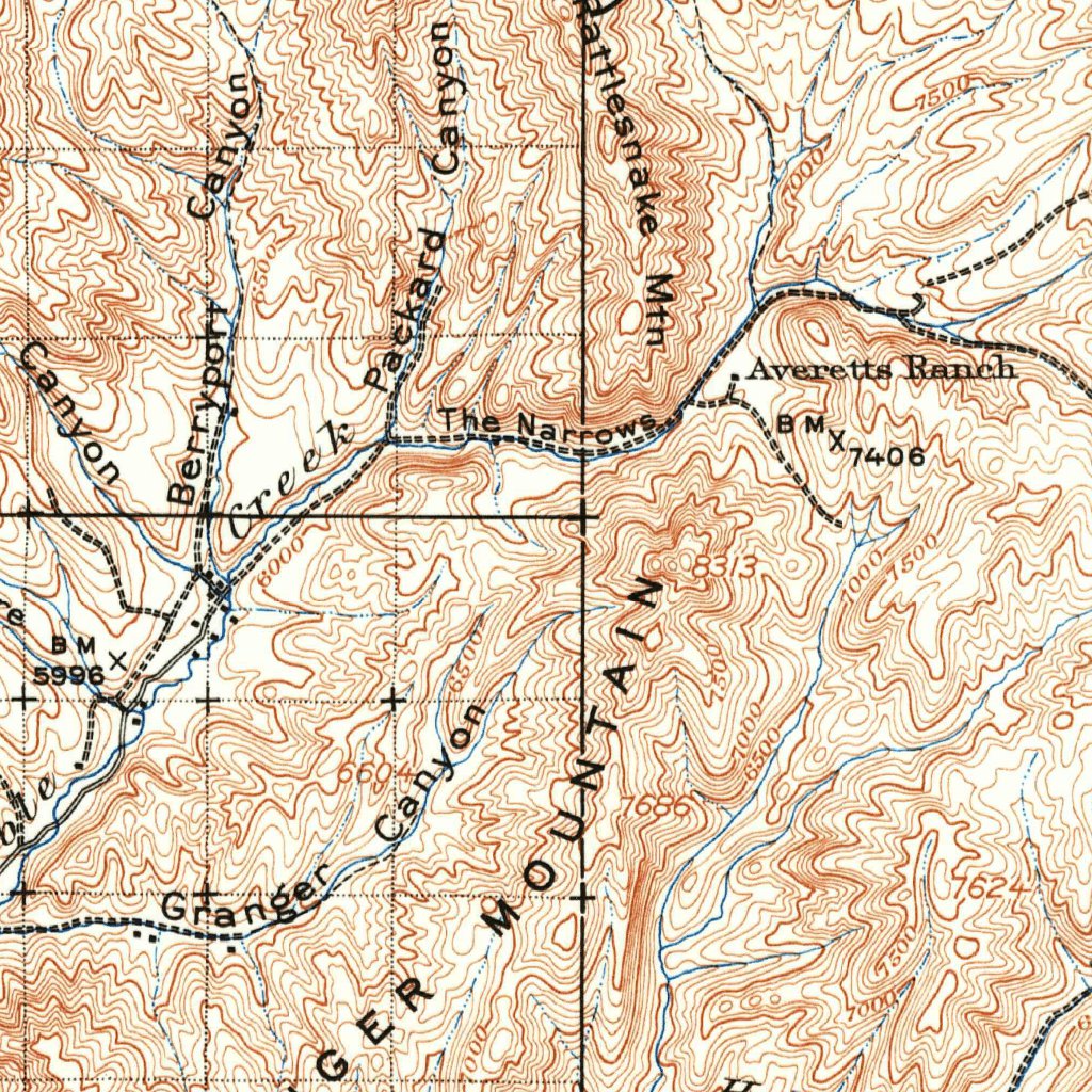 Strawberry Valley, UT (1907, 125000-Scale) Map by United States ...