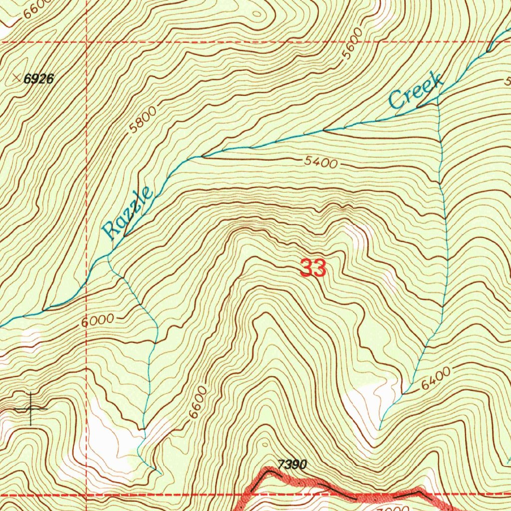 String Creek, MT (1994, 24000-Scale) Map by United States Geological ...