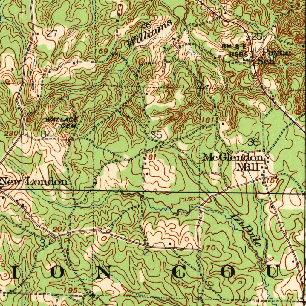 Strong, AR-LA (1939, 62500-Scale) Map by United States Geological ...