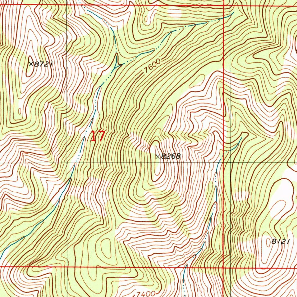 Stump Peak, ID (1980, 24000-Scale) Map by United States Geological ...