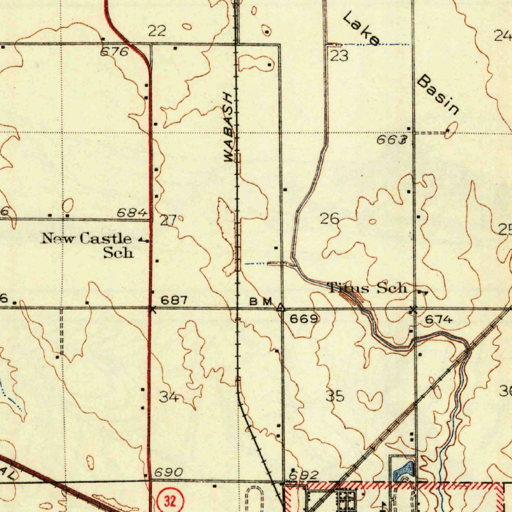 Sullivan, IL (1940, 62500-Scale) Map by United States Geological Survey ...