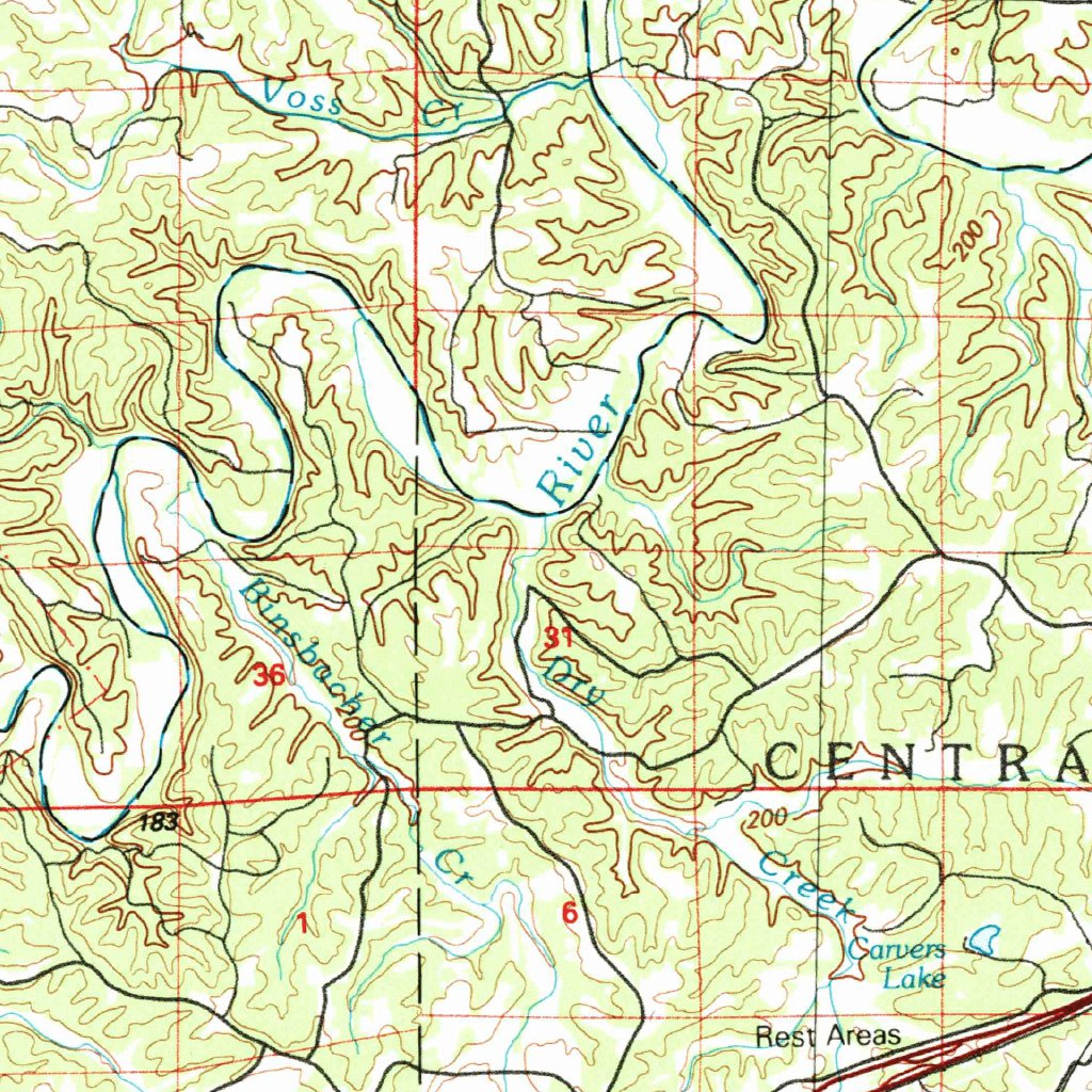 Sullivan, MO (1985, 100000-Scale) Map by United States Geological ...
