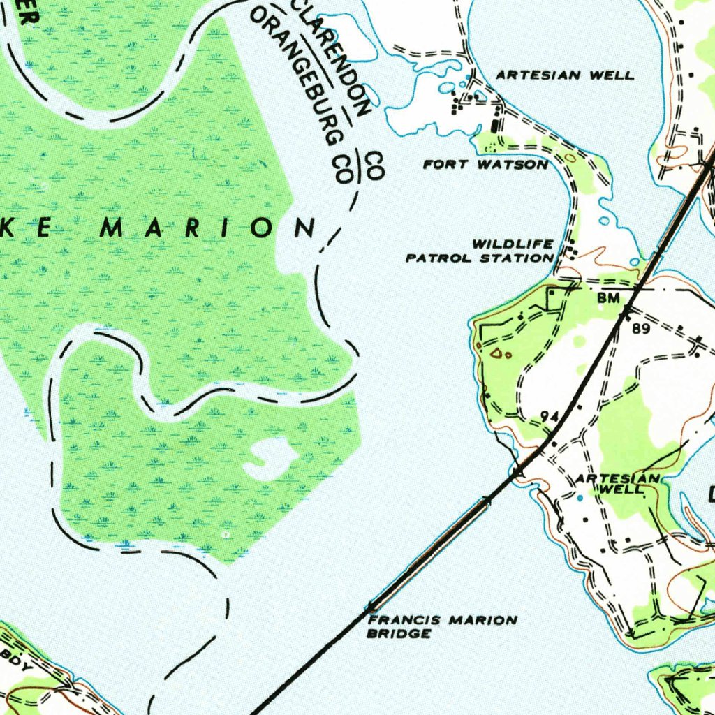 Summerton, SC (1971, 62500-Scale) Map by United States Geological ...