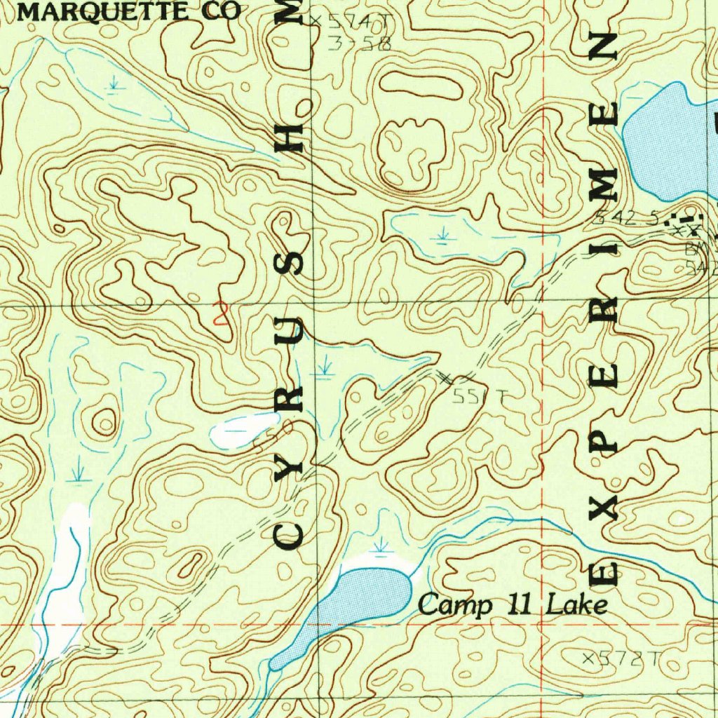 Summit Lake, MI (1985, 24000-Scale) Map by United States Geological ...