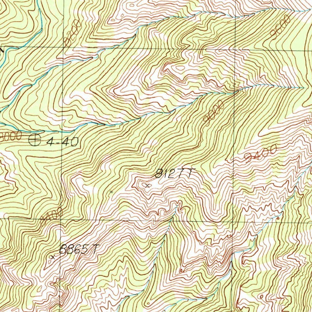 Sunlight Peak, WY (1989, 24000-Scale) Map by United States Geological ...