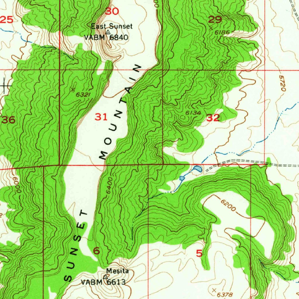 Sunset Pass, AZ (1955, 62500-Scale) Map by United States Geological ...
