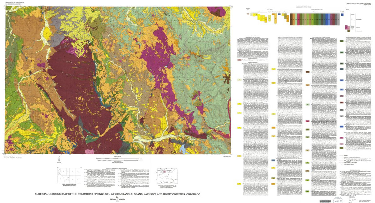 Surficial geologic Map of the Steamboat Springs 30' X 60' quadrangle ...