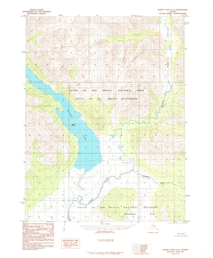 Survey Pass A-3, AK (1986, 63360-Scale) Map by United States Geological ...