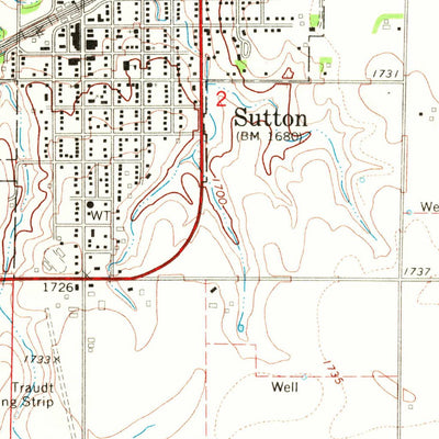 Sutton, NE (1969, 24000-Scale) Map by United States Geological Survey ...