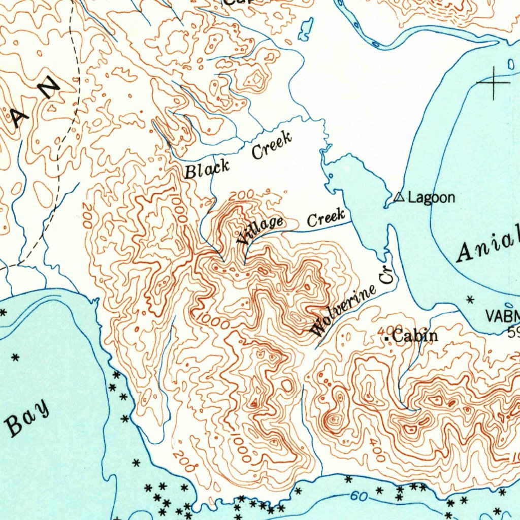 Sutwik Island, AK (1951, 250000-Scale) Map by United States Geological ...