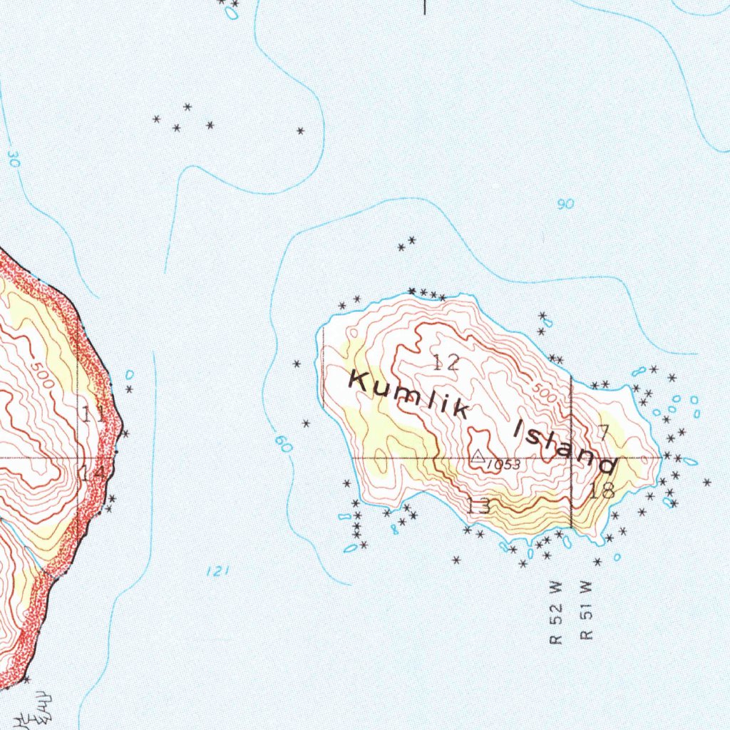 Sutwik Island C-5, AK (1963, 63360-Scale) Map by United States ...
