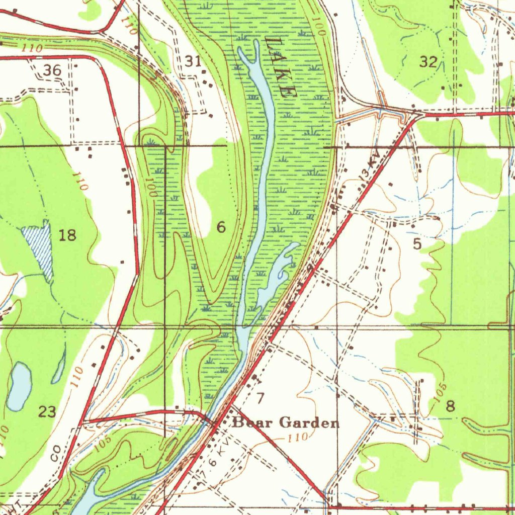 Swan Lake, MS (1939, 62500-Scale) Map by United States Geological ...