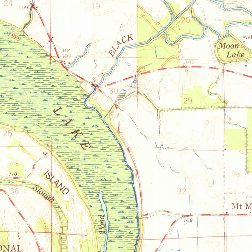 Swan Lake, MS (1969, 62500-Scale) Map by United States Geological ...
