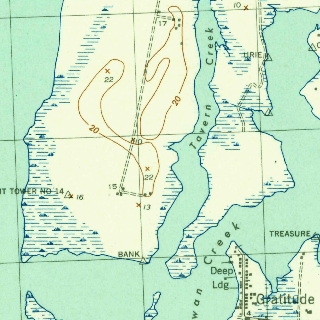 Swan Point, MD (1942, 31680-Scale) Map by United States Geological ...
