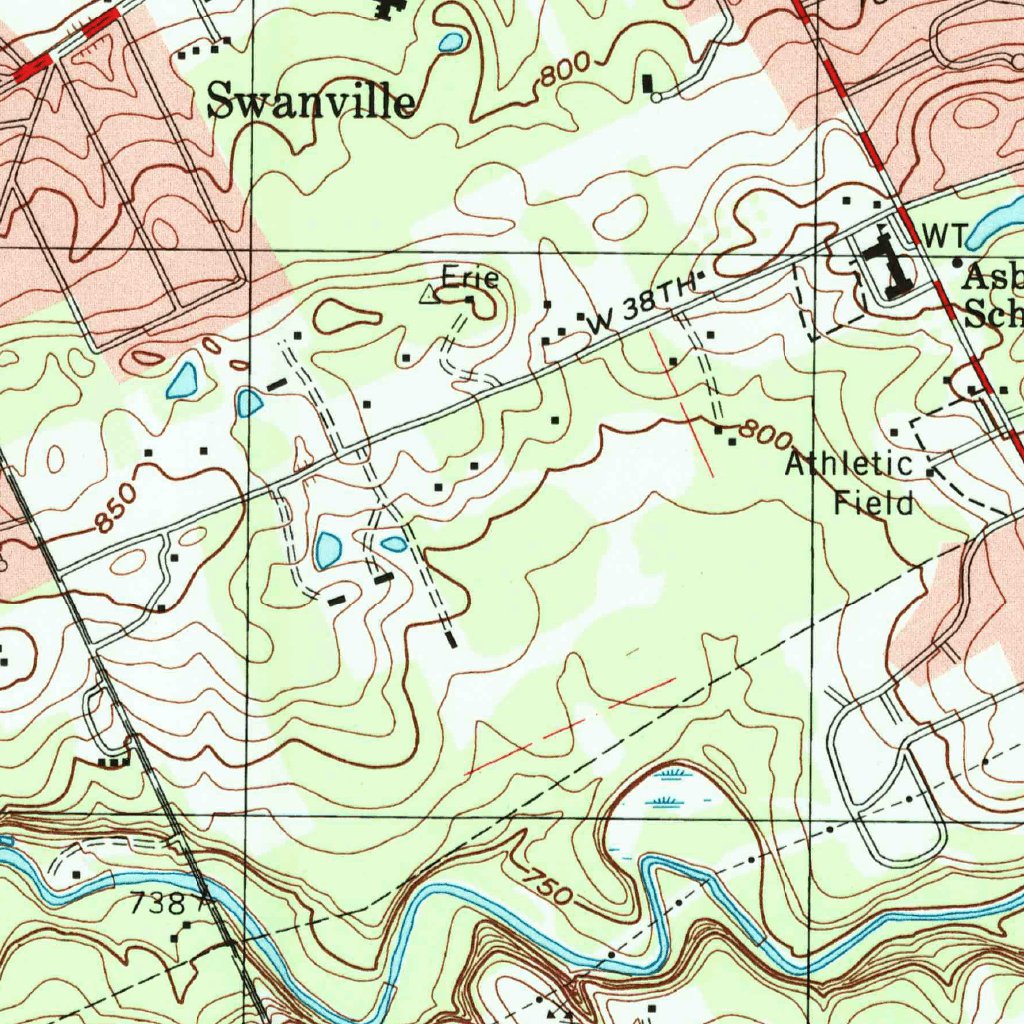 Swanville, PA (1998, 24000-Scale) Map by United States Geological ...