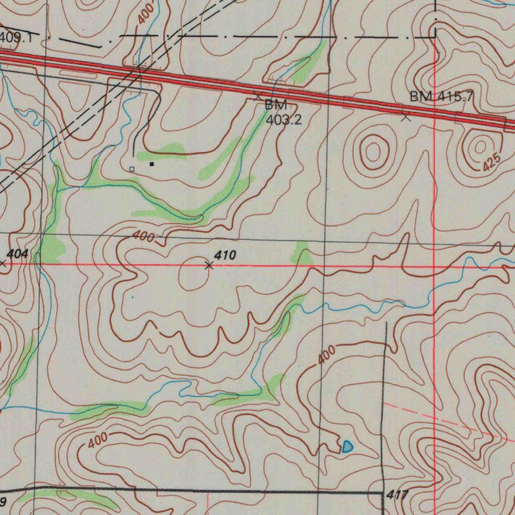 Swede Creek, KS (1982, 24000-Scale) Map by United States Geological ...