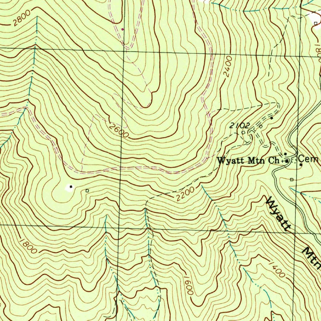 Swift Run Gap, VA (1997, 24000-Scale) Map by United States Geological ...