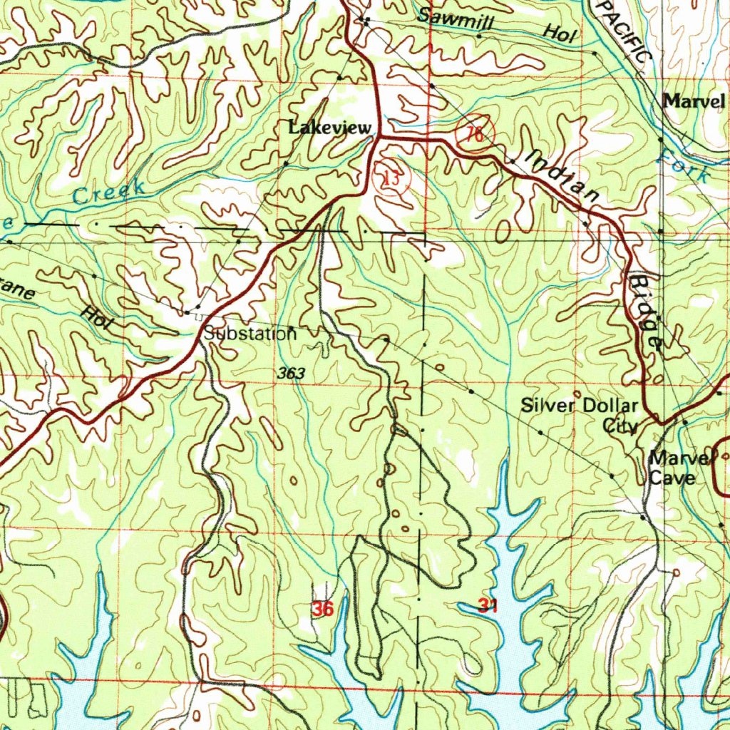 Table Rock Lake, MO (1985, 100000-Scale) Map by United States ...