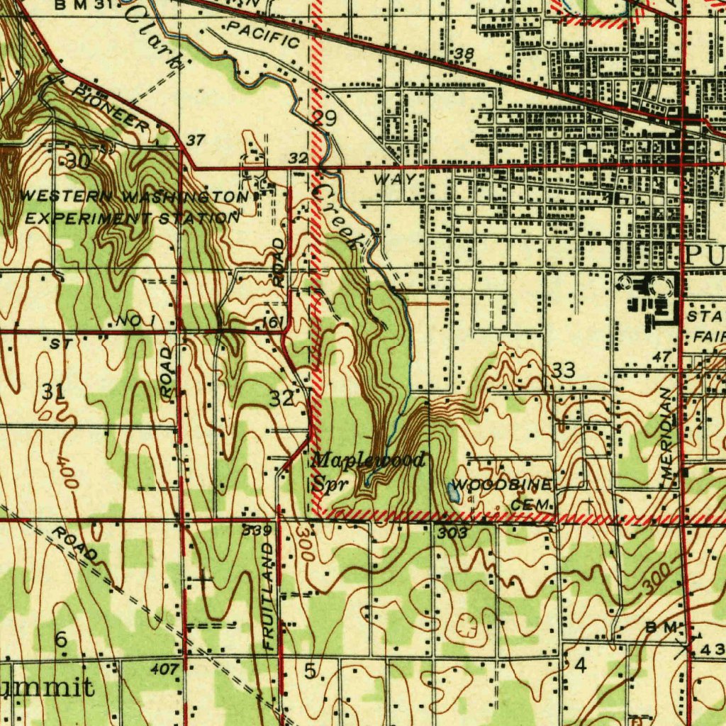 Tacoma South, WA (1944, 62500-Scale) Map by United States Geological ...
