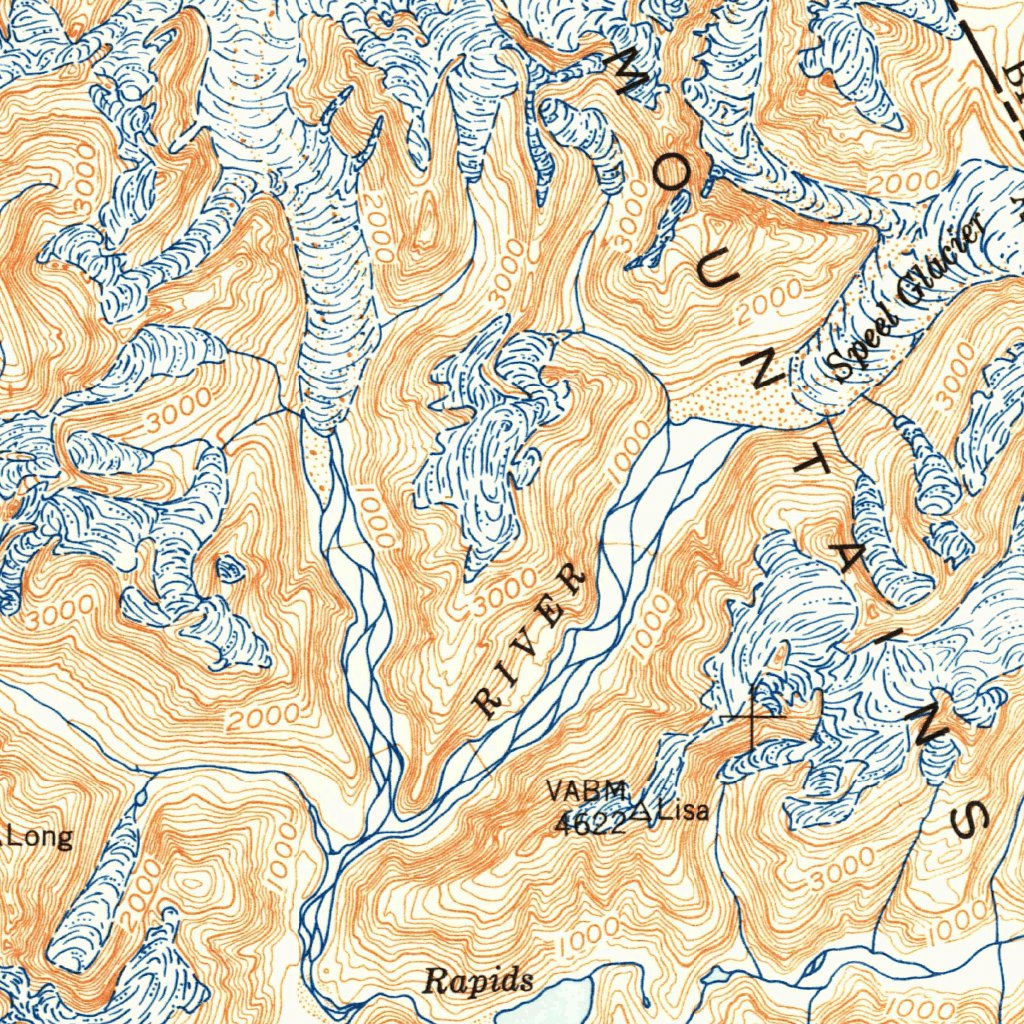 Taku River, AK (1953, 250000-Scale) Map by United States Geological ...