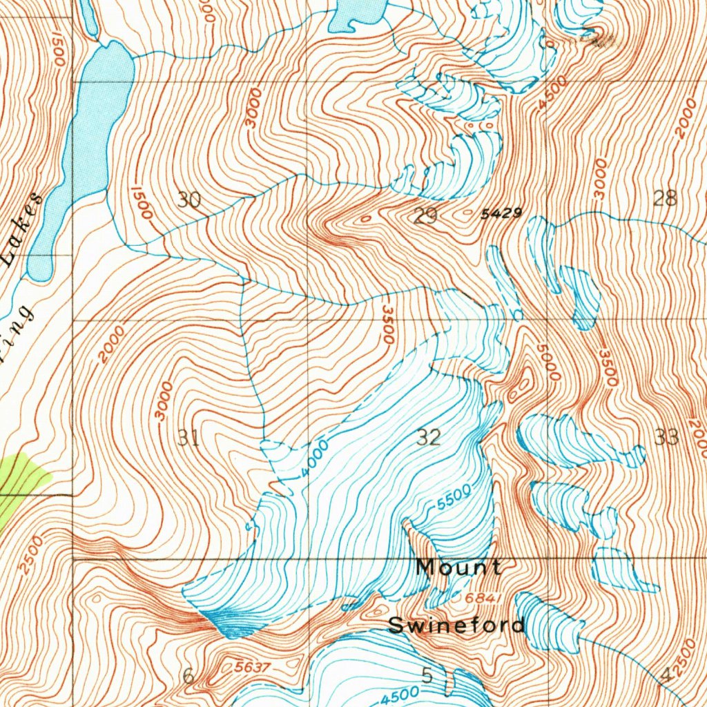 Taku River B-6, AK (1951, 63360-Scale) Map by United States Geological ...
