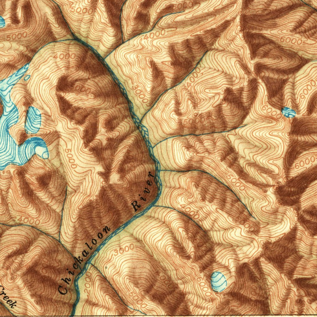 Talkeetna Mountains, AK (1950, 250000-Scale) Map by United States ...
