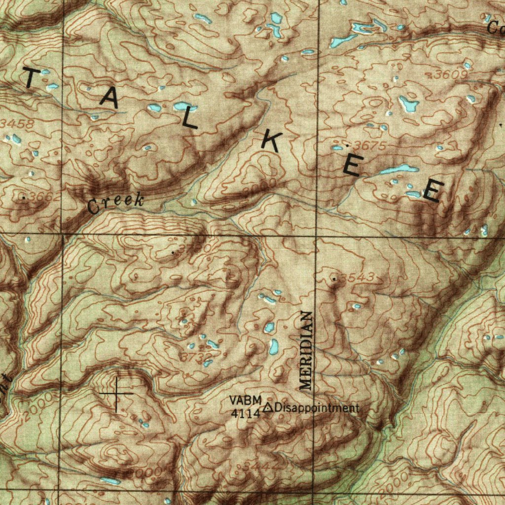 Talkeetna Mountains, AK (1966, 250000-Scale) Map by United States ...