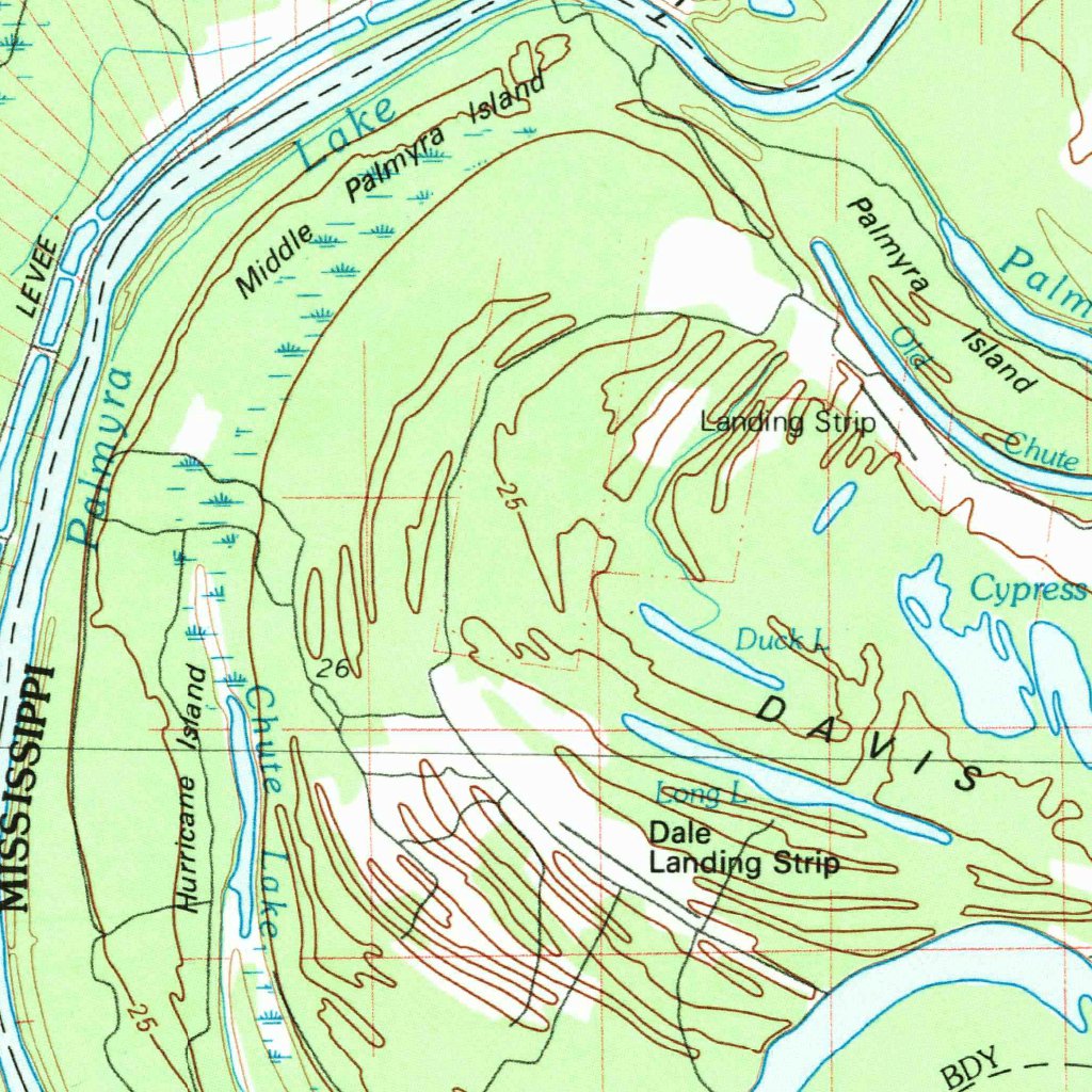 Tallulah, LA-MS (1982, 100000-Scale) Map by United States Geological ...