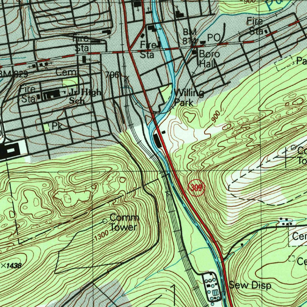 Tamaqua, PA (1997, 24000-Scale) Map by United States Geological Survey ...