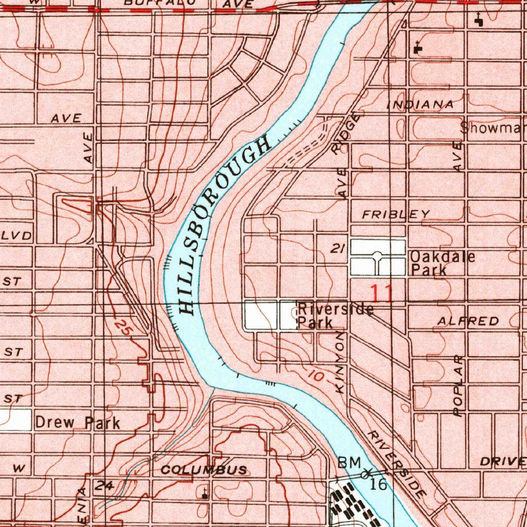 Tampa, FL (1995, 24000-Scale) Map by United States Geological Survey ...