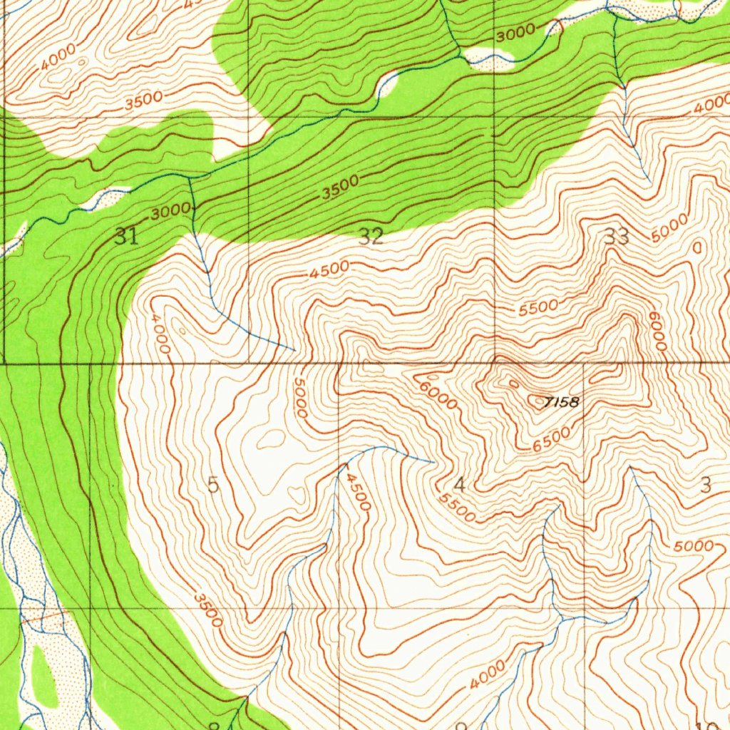 Tanacross A-6, AK (1948, 63360-Scale) Map by United States Geological ...
