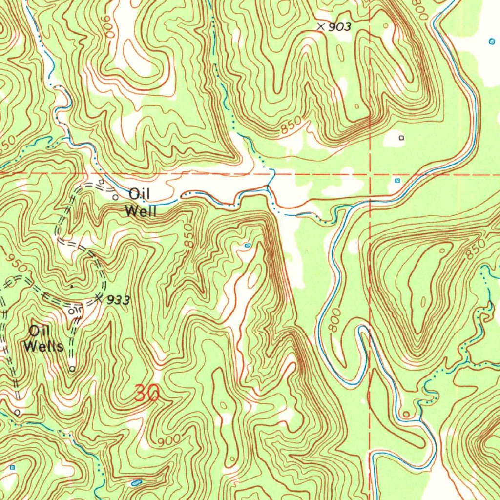 Tate Mountain, OK (1972, 24000-Scale) Map by United States Geological ...