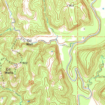 Tate Mountain, OK (1972, 24000-Scale) Map by United States Geological ...