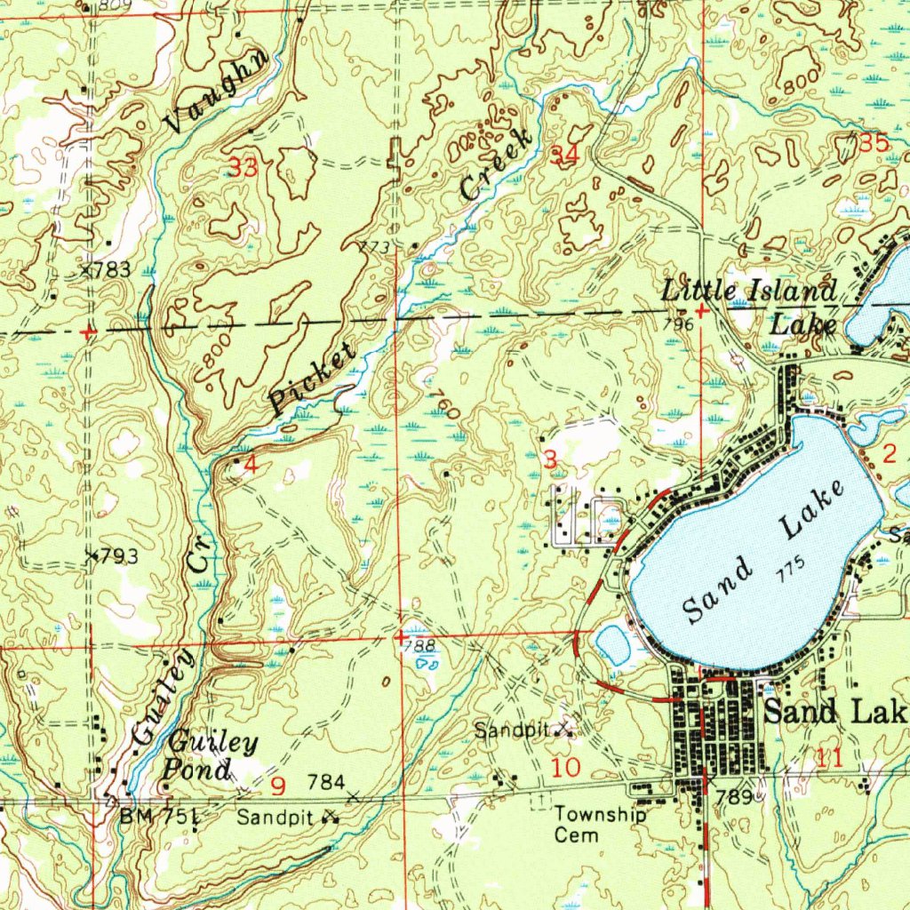 Tawas City, MI (1959, 62500-Scale) Map by United States Geological ...