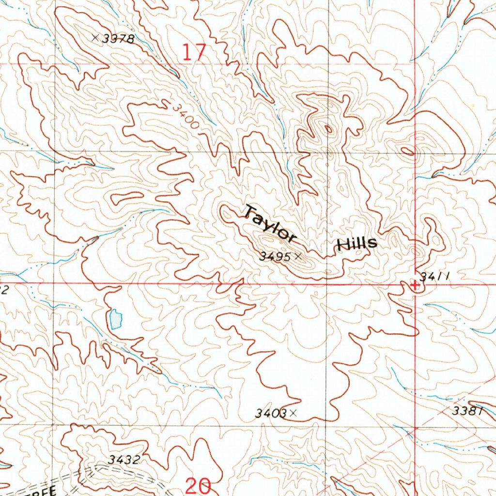 Taylor Hills, MT (1980, 24000-Scale) Map by United States Geological ...