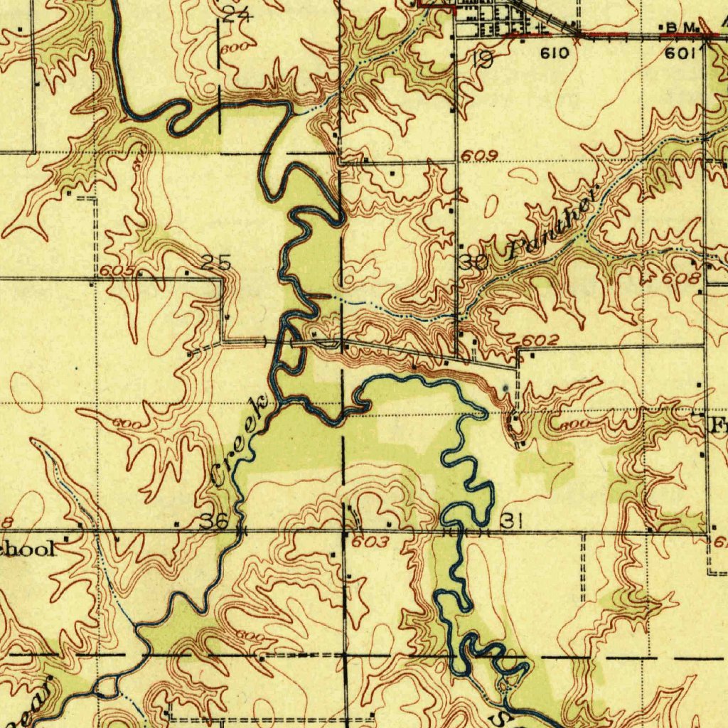 Taylorville, IL (1925, 62500-Scale) Map by United States Geological ...