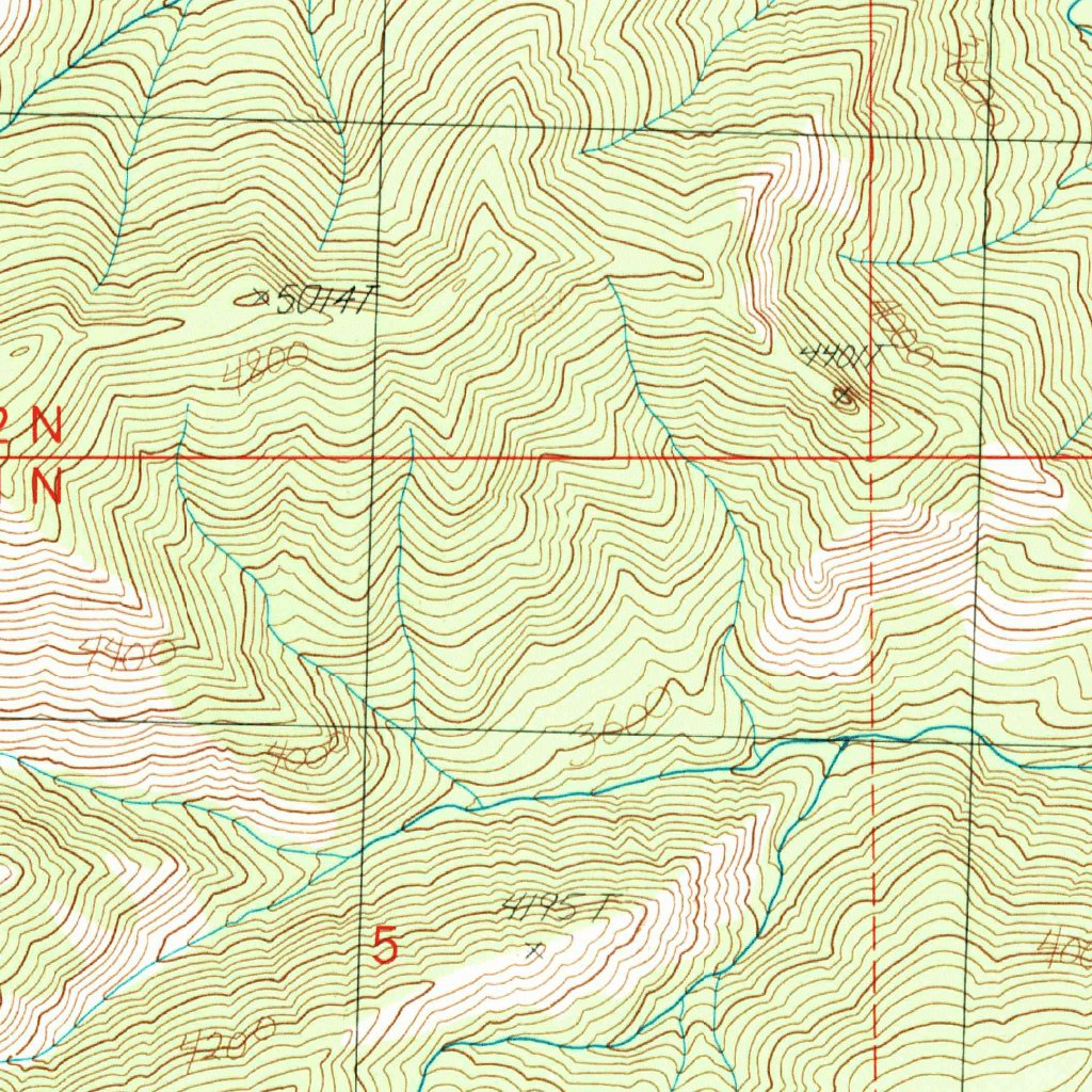 Teanaway, WA (1989, 24000-Scale) Map by United States Geological Survey ...
