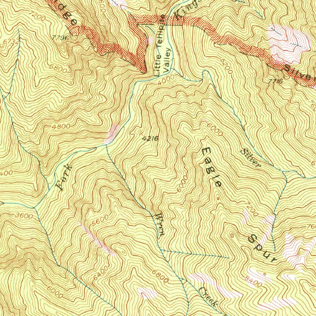 Tehipite Dome, CA (1952, 62500-Scale) Map by United States Geological ...