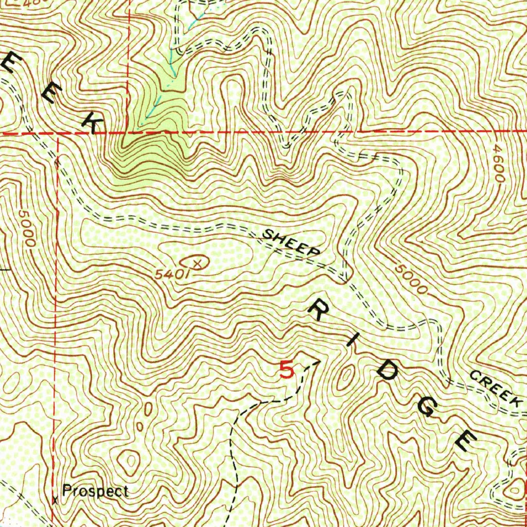 Telegraph Peak, CA (1956, 24000-Scale) Map by United States Geological ...