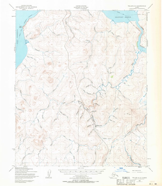 Teller A-3, AK (1950, 63360-Scale) Map by United States Geological ...