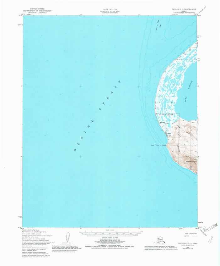 Teller C-7, AK (1950, 63360-Scale) Map by United States Geological ...