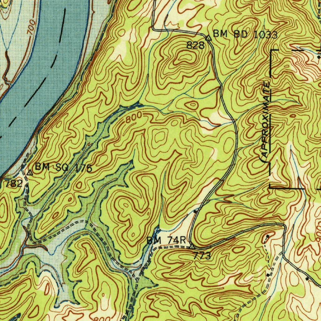 Ten Mile, TN (1940, 24000-Scale) Map by United States Geological Survey ...