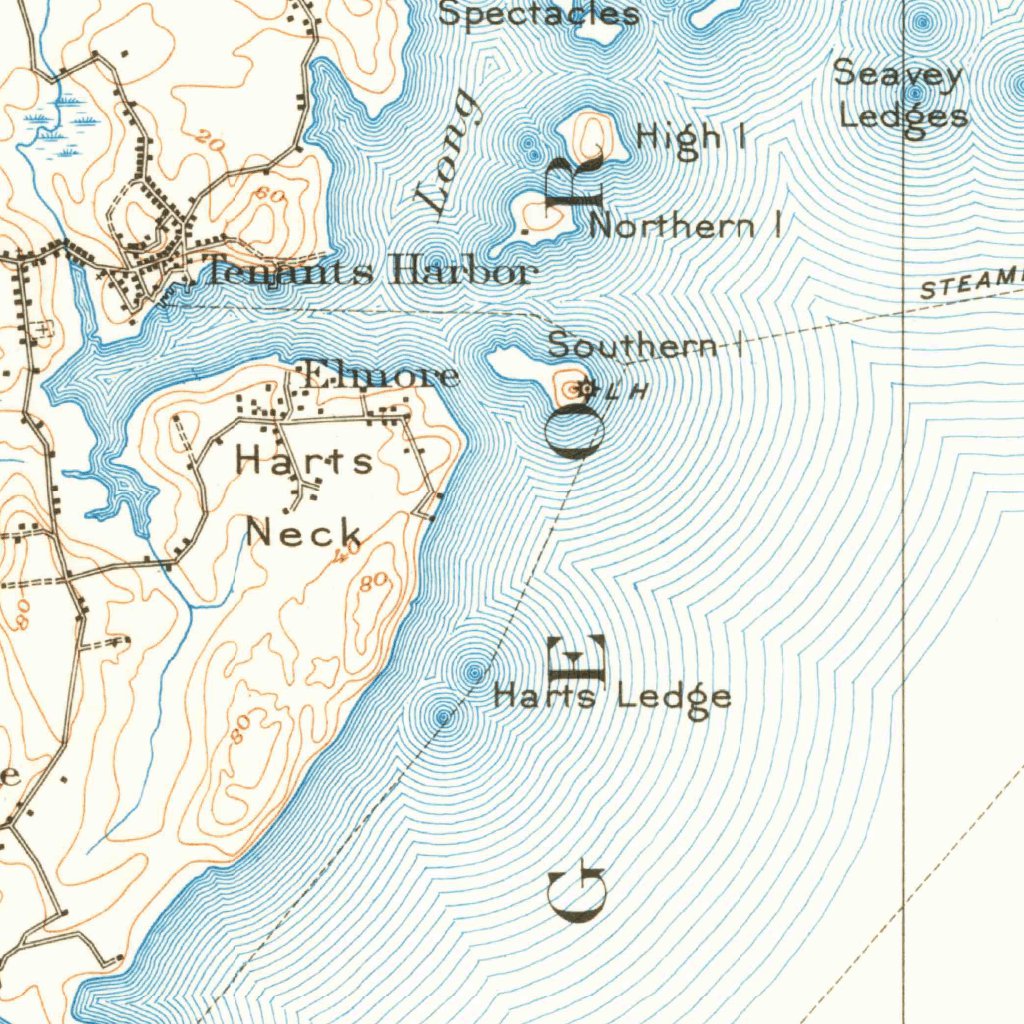 Tenants Harbor, ME (1904, 62500-Scale) Map by United States Geological ...